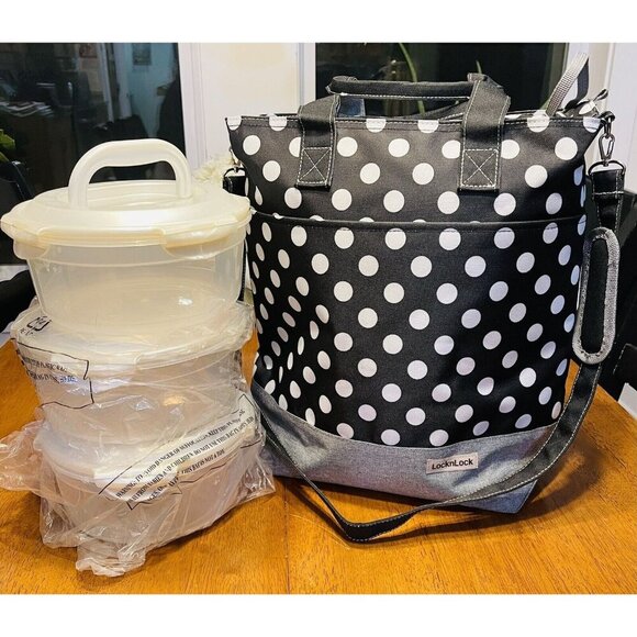LocknLock | Kitchen | Locknlock Insulated Tote Bag 3 Containers W ...